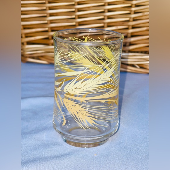 Libbey | Dining | Vintage Libbey Harvest Gold Wheat Pattern 5 Oz Juice ...
